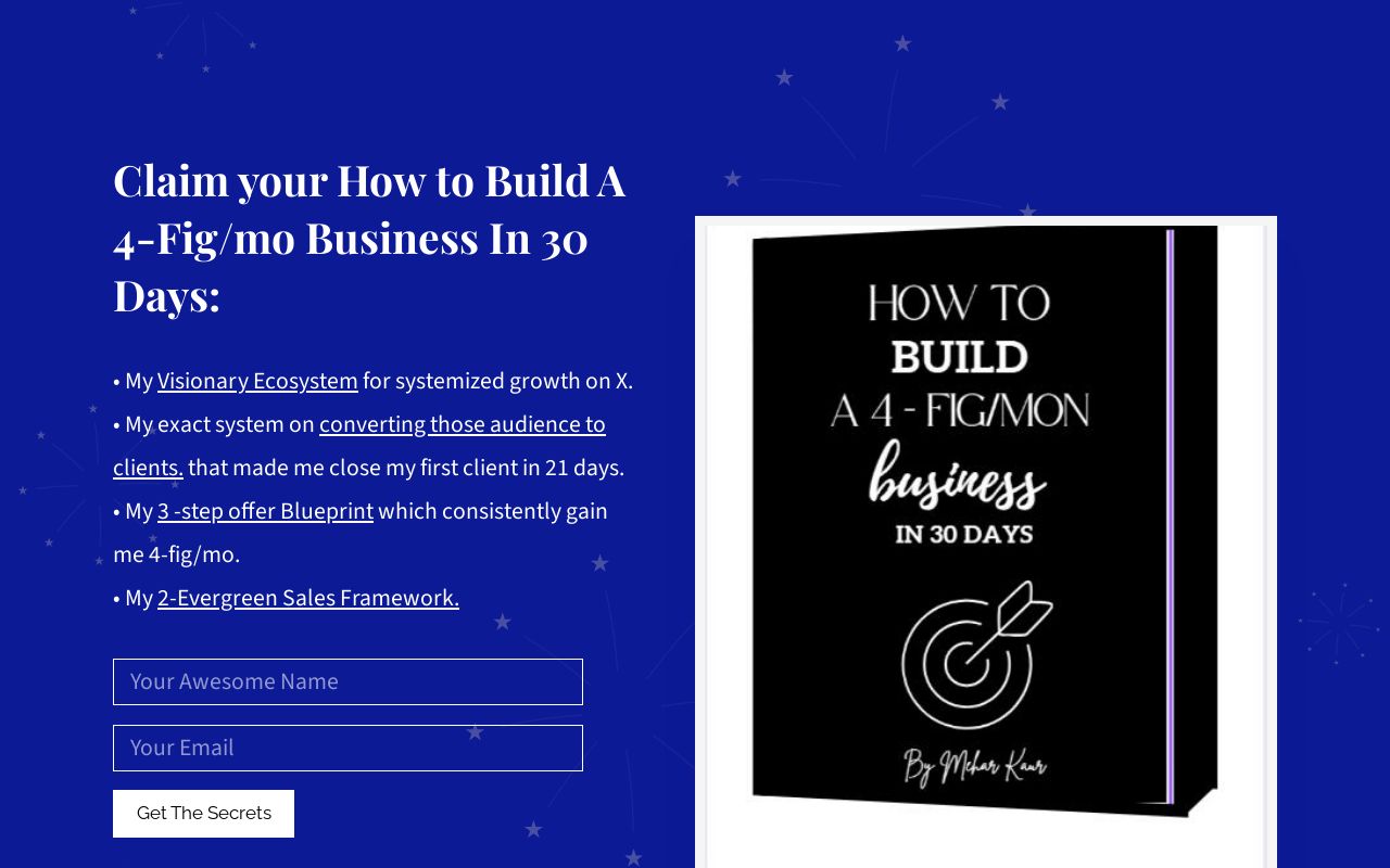 How to Build A 4-Fig/mo Business In 30 Days
